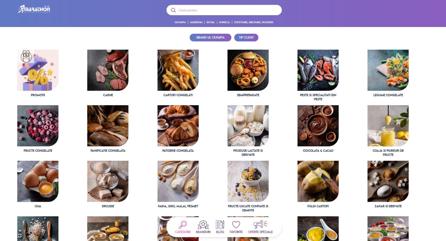 Distribuitor produse alimentare - Marathon Distribution Group